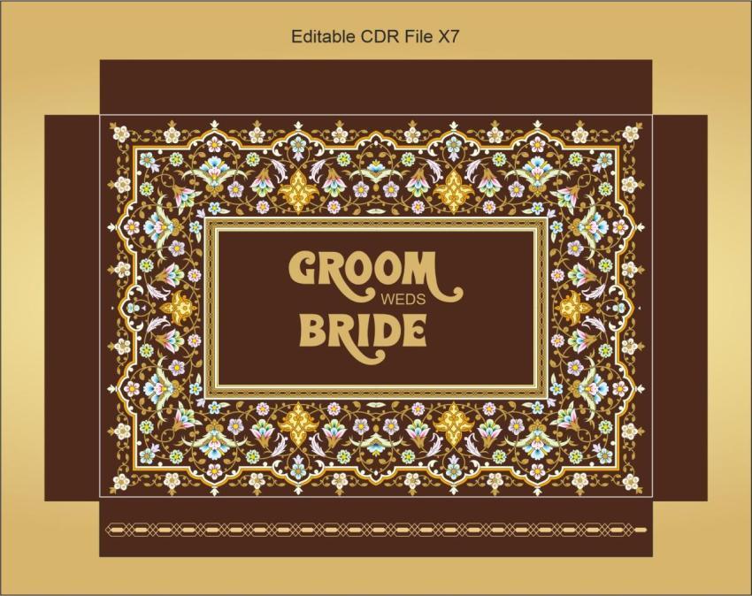 Wedding invitation floral theme gift box packing design - Photo #153 ...