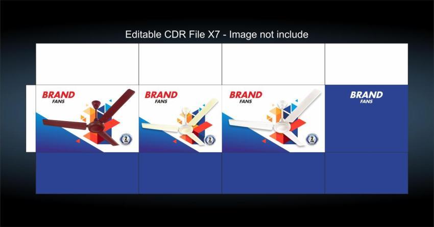 Blue red geometric pattern ceiling fan packaging design - Photo #123 ...